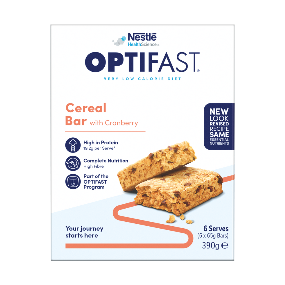 Optifast VLCD Cereal with Cranberry Bar 65g x 6 Bars (EXP: 30/10/2025) – Regents Park Pharmacy ...