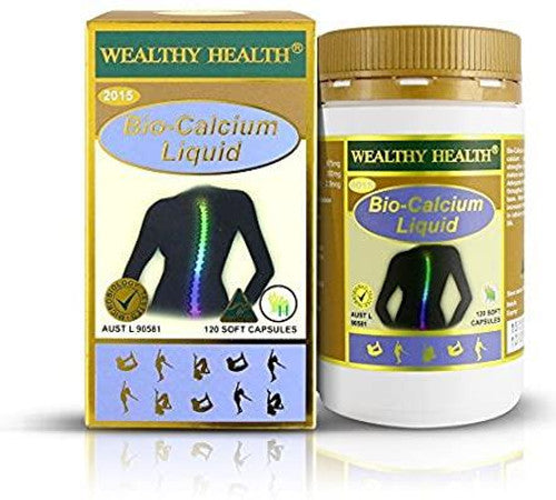 Wealthy Health Bio-Calcium Liquid 120 Capsules (EXP: 30/11/2025 ...