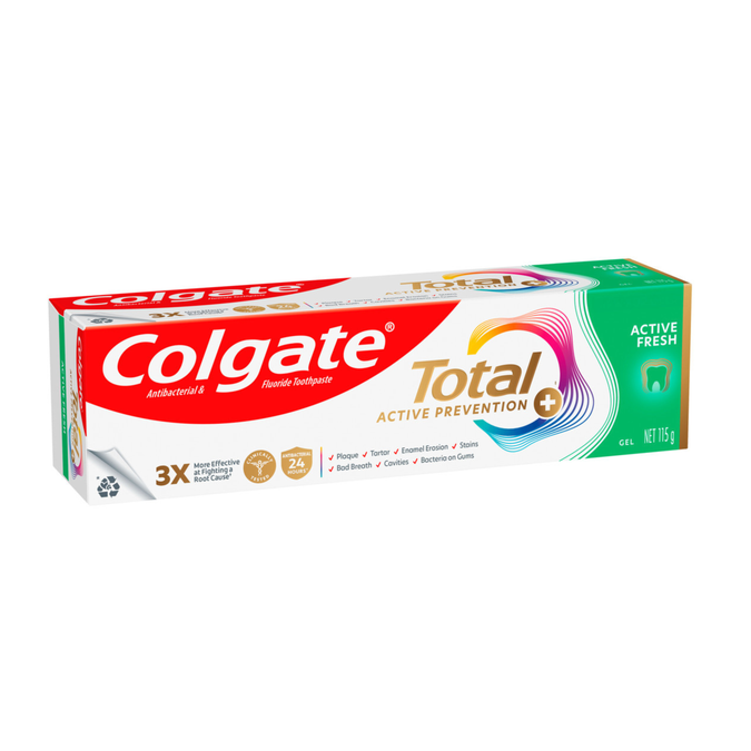 Colgate Total Advanced Fresh Gel Antibacterial Toothpaste 115g ...