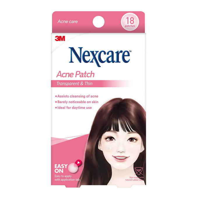 NexCare Acne Patch โปร่งใสและบาง 18 แพทช์ – Regents Park Pharmacy ONLINE