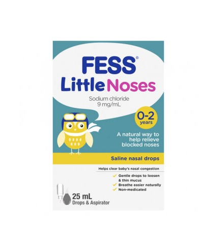 Fess Little Noses Saline Drops + Aspirator 25ml (EXP: 30/10/2025 ...
