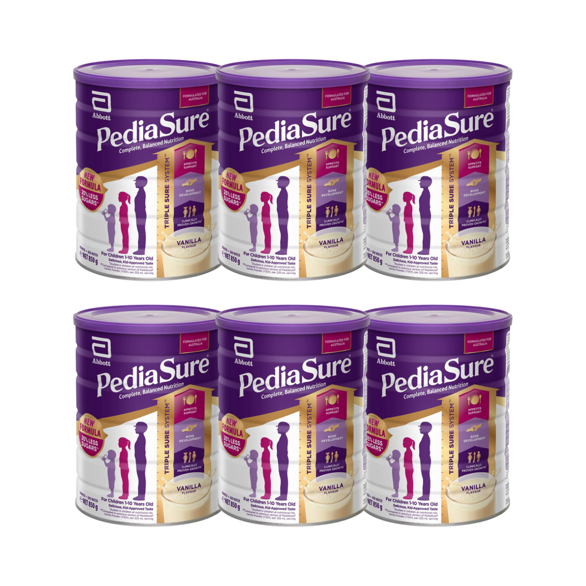 PediaSure Powder Vanilla 850g X 6 BUNDLE – Regents Park Pharmacy ONLINE