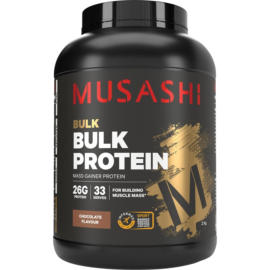 Musashi Bulk Protein Chocolate 2kg – Regents Park Pharmacy ONLINE