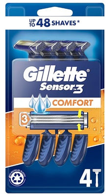 Gillette Sensor 3 Disposables Male 4 Pack – Regents Park Pharmacy ONLINE