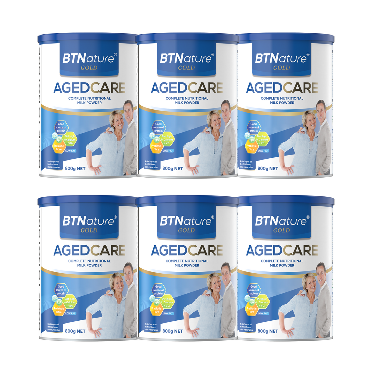 BTNature Gold AgedCare Milk Powder 800g X 6 BUNDLE [FREE SHIPPING ...