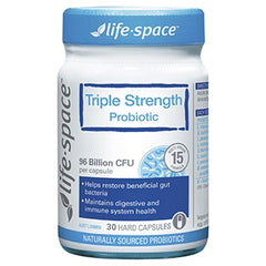 Life Space Triple Strength Probiotic 30 Capsules (EXP: 01/05/2026 ...