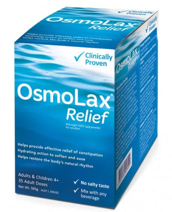 OsmoLax Relief Macrogol Osmotic Laxative Powder 35 Doses 595g – Regents ...
