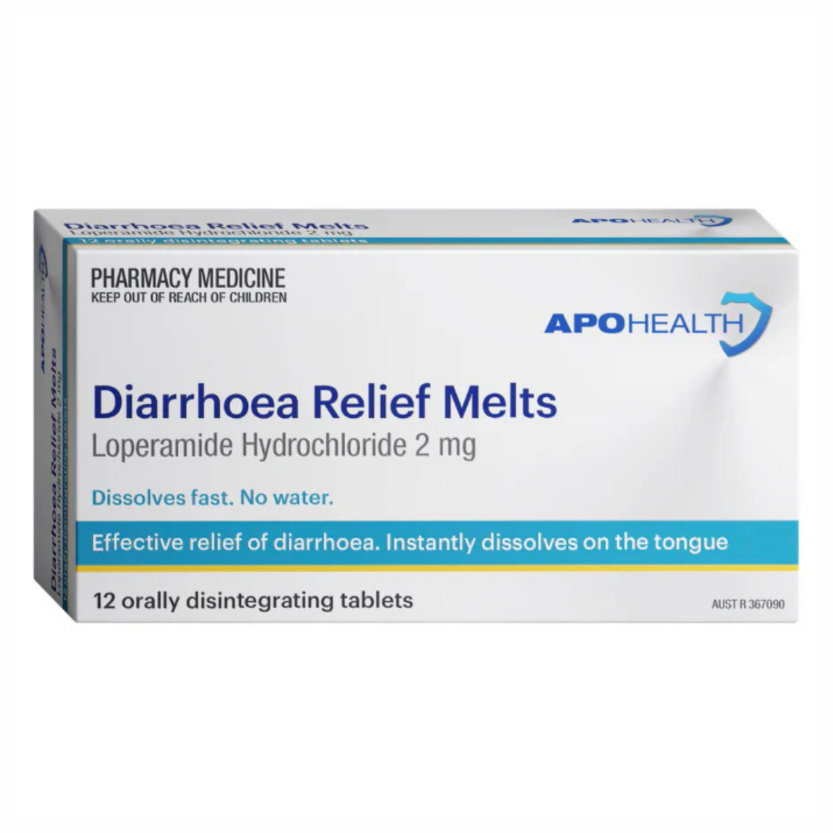 APO HEALTH Diarrhoea Relief Melts 12 Tablets (EXP: 01/12/2025 ...