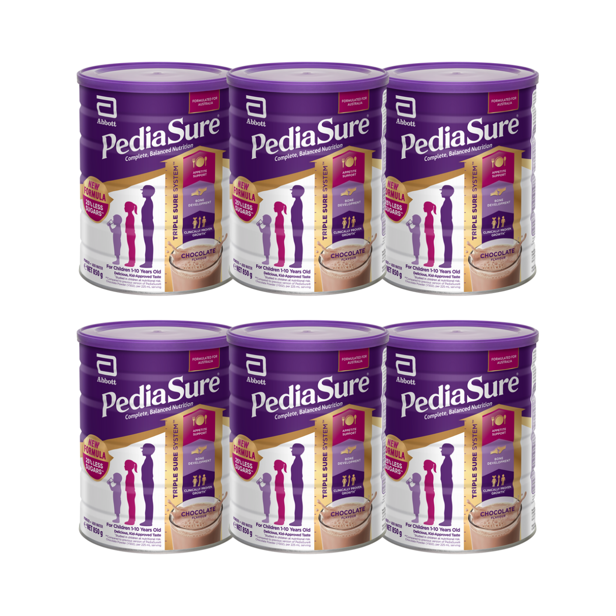 PediaSure Powder Chocolate 850g X 6 BUNDLE – Regents Park Pharmacy ONLINE