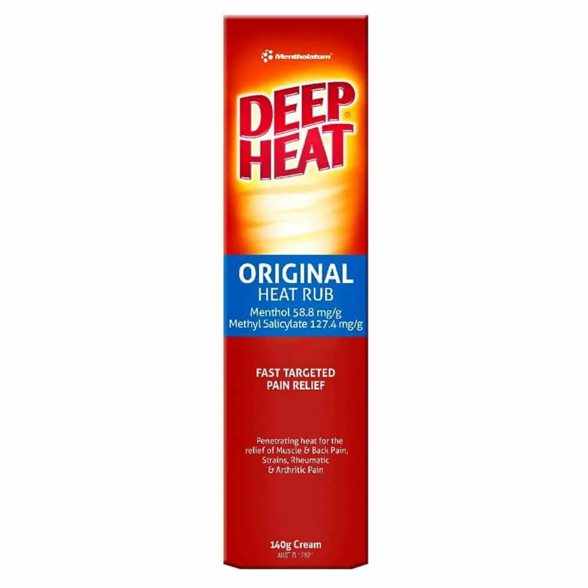 Deep Heat Regular Rub 140g – Regents Park Pharmacy ONLINE