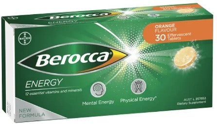 Berocca Energy Orange Flavour Effervescent Tablets 30 Pack – Regents ...