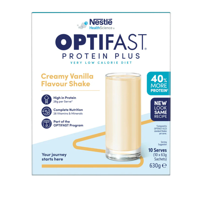 Optifast VLCD Protein Plus Creamy Vanilla 63g x 10 Pack (EXP: 10/11/20 ...