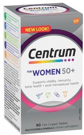centrum สำหรับผู้หญิง 50+ 90 เม็ด – Regents Park Pharmacy ONLINE