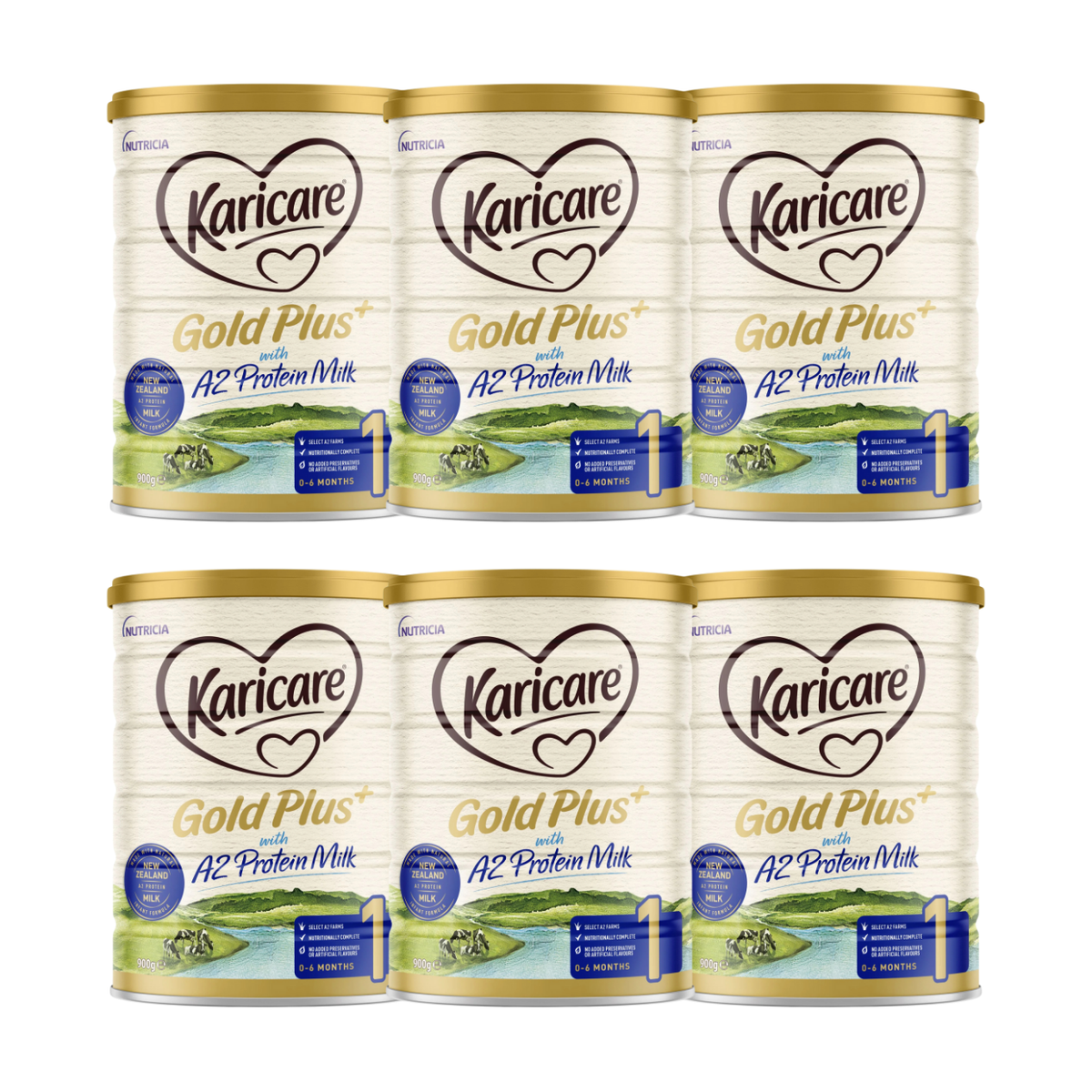 Karicare Gold Plus+ A2 Protein Milk Infant Formula Stage 1 900g X 6 BU ...