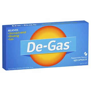De-Gas Simethicone 100mg 48 Capsules – Regents Park Pharmacy ONLINE
