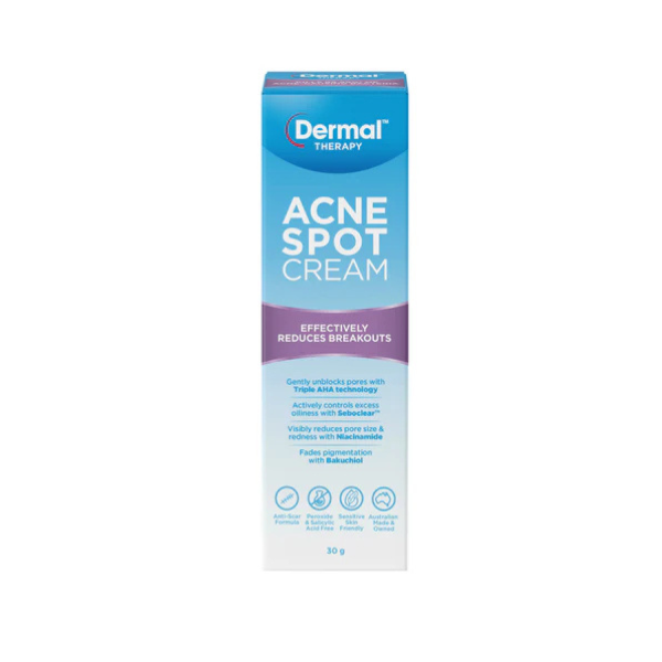 Dermal Therapy Acne Spot Cream 30g – Regents Park Pharmacy ONLINE