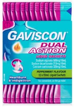 Gaviscon Dual Action Liquid Sachets 12 x 10ml – Regents Park Pharmacy ...