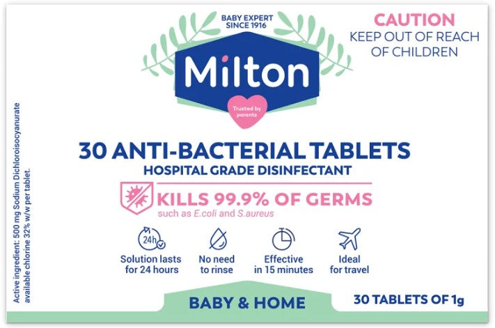 Milton Antibacterial Tablets 30 pack – Regents Park Pharmacy ONLINE
