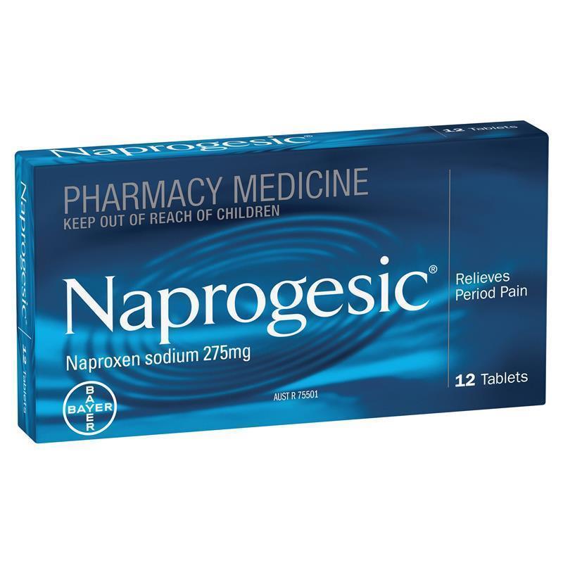 Naprogesic Period Pain Tablets 12 Pack – Regents Park Pharmacy ONLINE