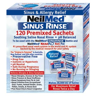 NeilMed Sinus Rinse Refill 120 Packs – Regents Park Pharmacy ONLINE