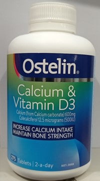 Ostelin Calcium & Vitamin D3 275 Tablets – Regents Park Pharmacy ONLINE
