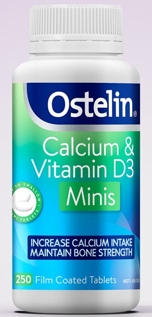 Ostelin Calcium & Vitamin D3 Minis 250 Tablets – Regents Park Pharmacy ...