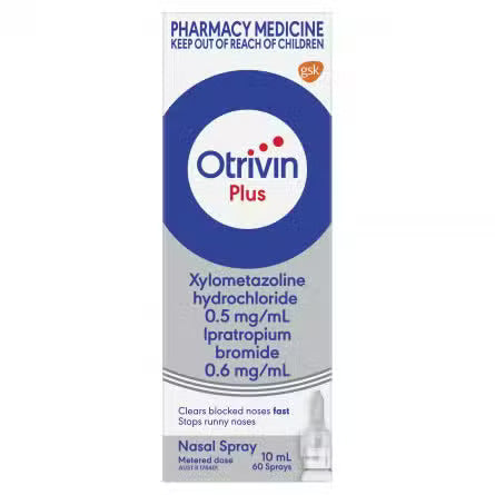 Otrivin Plus Nasal Spray 10mL – Regents Park Pharmacy ONLINE