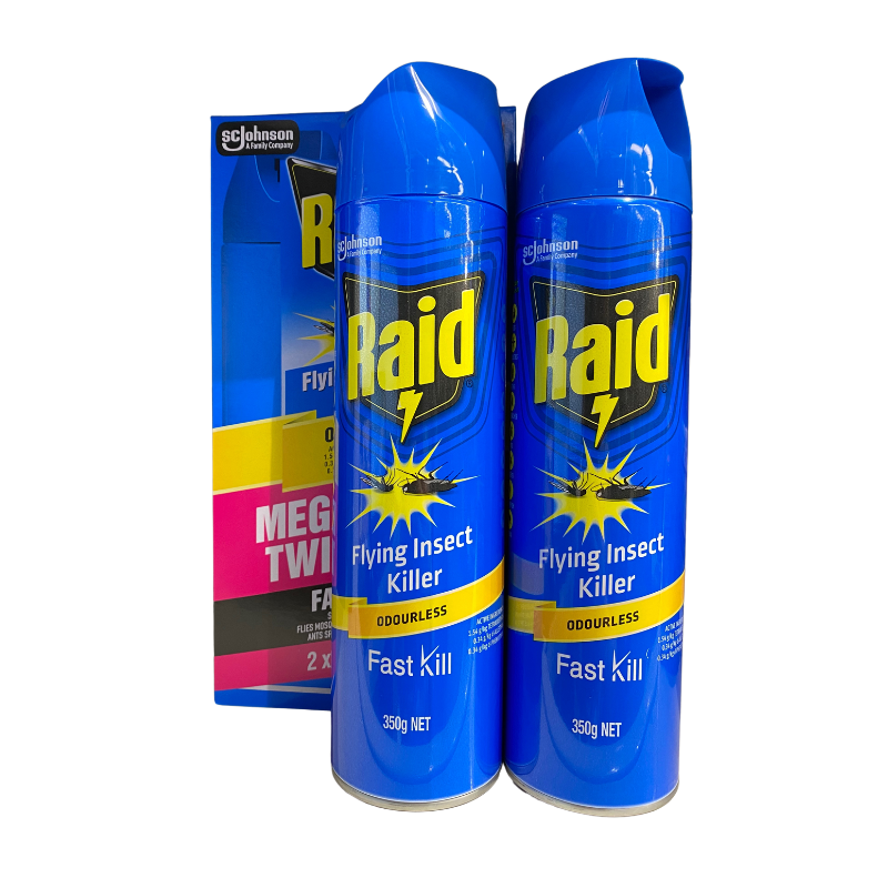 Raid Flying Insect Killer Odourless Twin Pack 2 x 350g – Regents Park ...