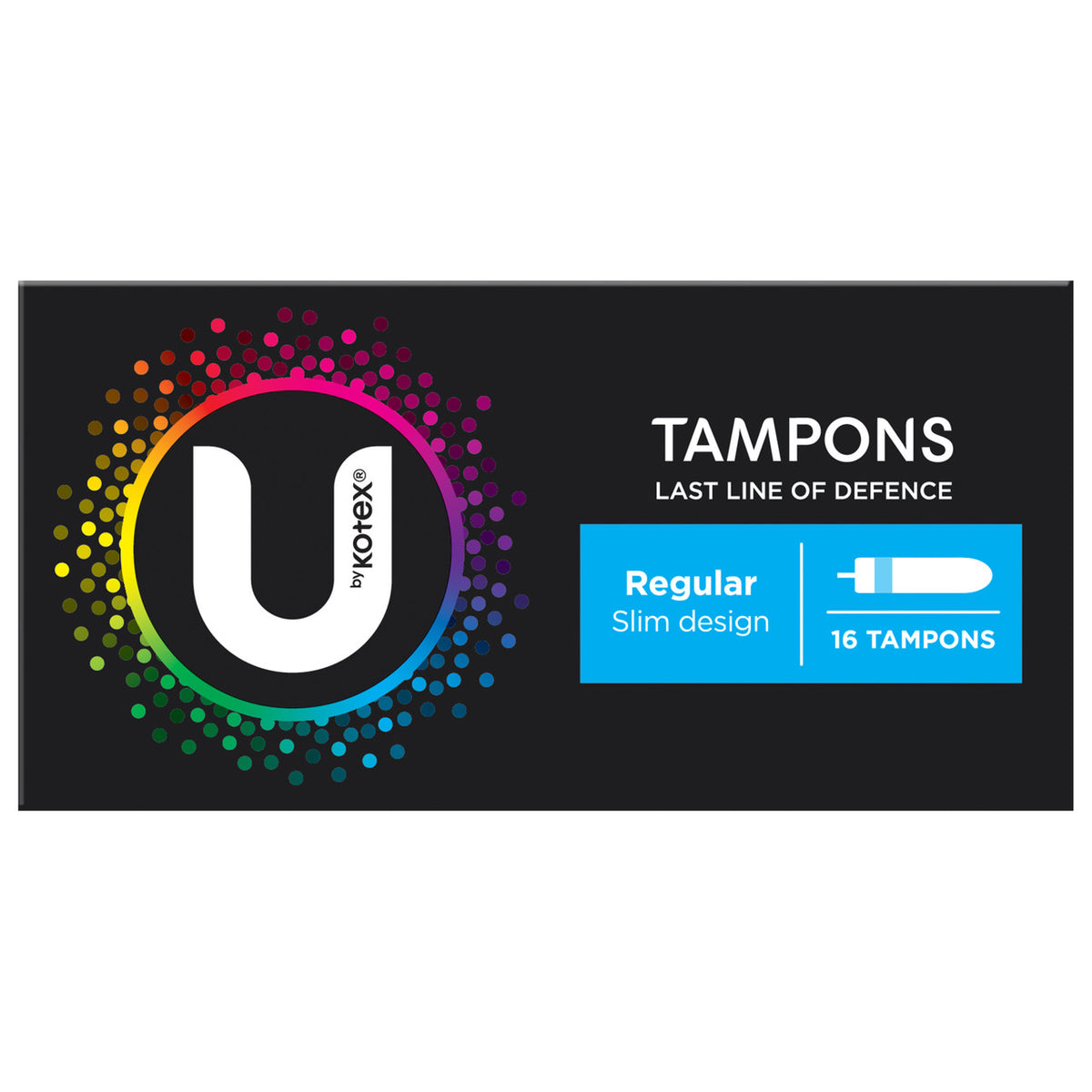 U by Kotex Tampons Regular 16 Tampons – Regents Park Pharmacy ONLINE