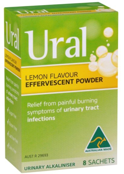 Ural Lemon Effervescent Powder 8 Sachets – Regents Park Pharmacy ONLINE