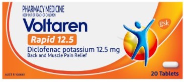 Voltaren Rapid 12.5mg 20 Tablets – Regents Park Pharmacy ONLINE