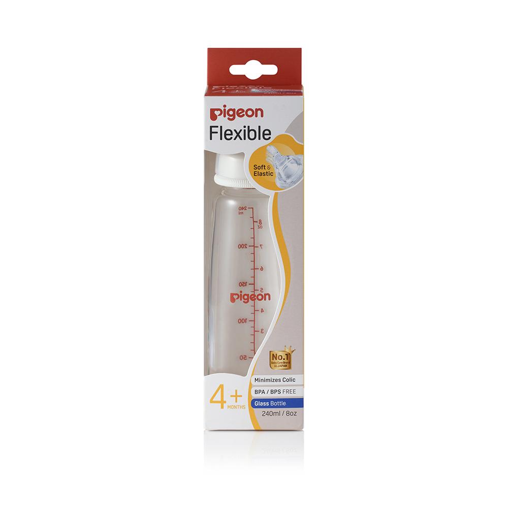 Chai thủy tinh cổ linh hoạt Pigeon 4m+ 240ml – Regents Park Pharmacy ONLINE