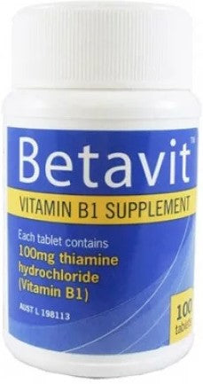 Betavit Vitamin B1 เสริมไทอามีนไฮโดรคลอไรด์ 100 มก. 100 มก. – Regents ...