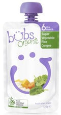 Bubs Organic Super Vegetable Rice Pongee 6 เดือน+ 120 กรัม – Regents ...