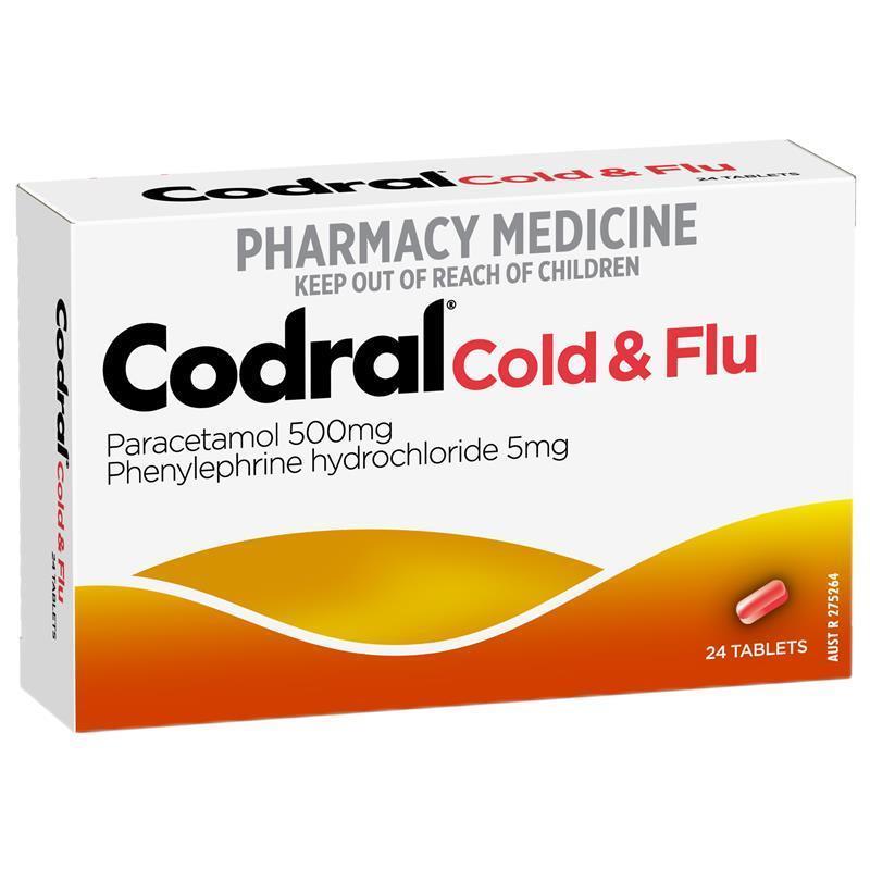 Codral PE Cold & Flu 24 Tablets – Regents Park Pharmacy ONLINE