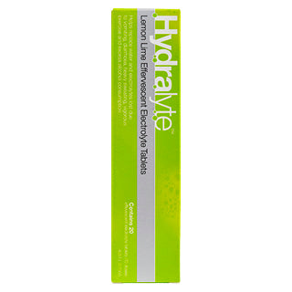 Hydralyte Lemon Lime Flavoured Effervescent Electrolyte 20 Tablets ...